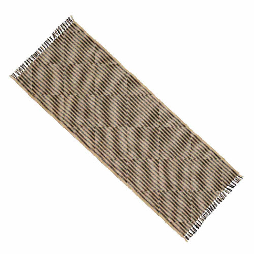 York Ticking Black 54" Table Runner - Schrock Shoppes