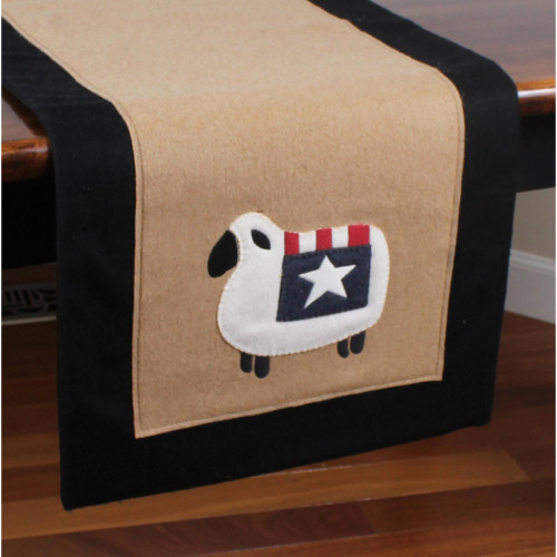 Liberty Sheep Wool Felt Table Runner - Schrock Shoppes