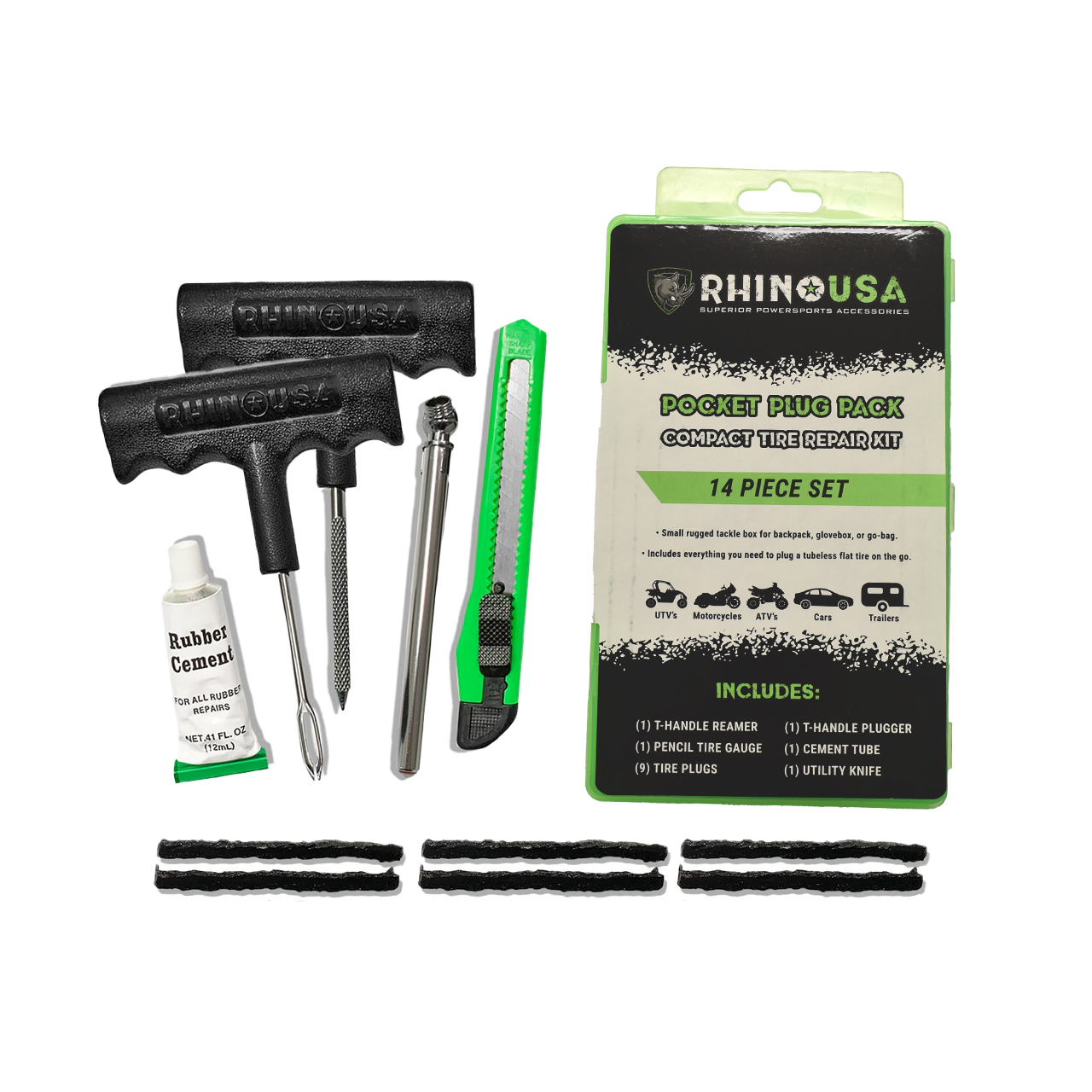 14-Piece Compact Tire Repair Kit | Genesis Parts and Accessories