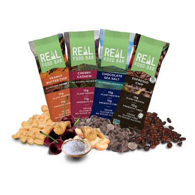 12-Bar Variety Pack | Real Food Bars, Vegan Protein Bars