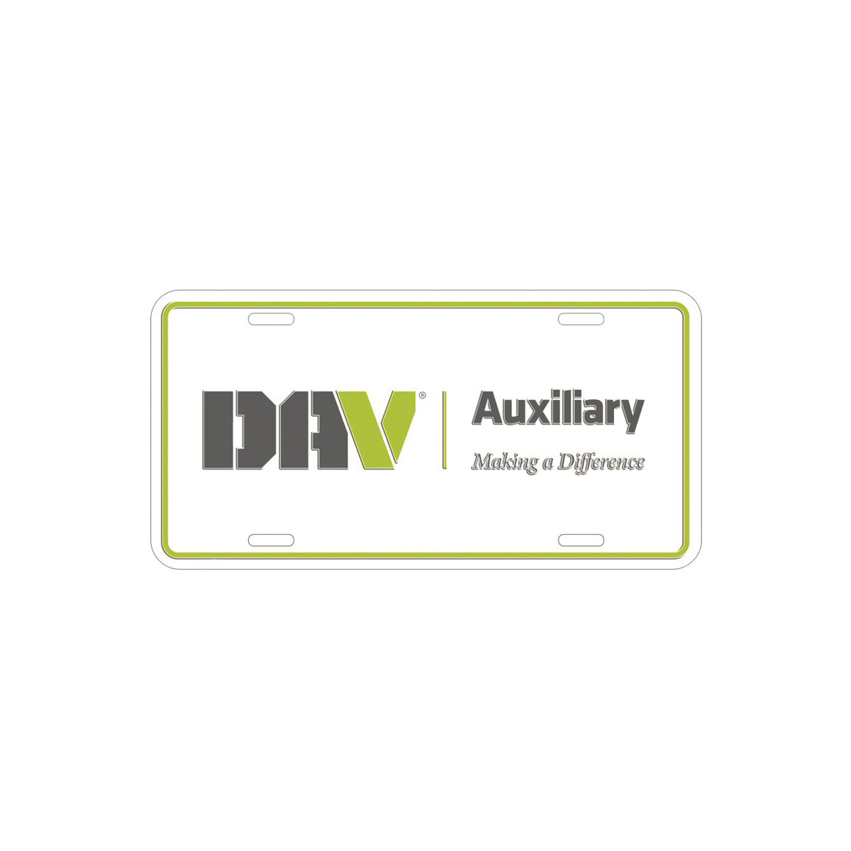 Auxiliary License Plate - DAV