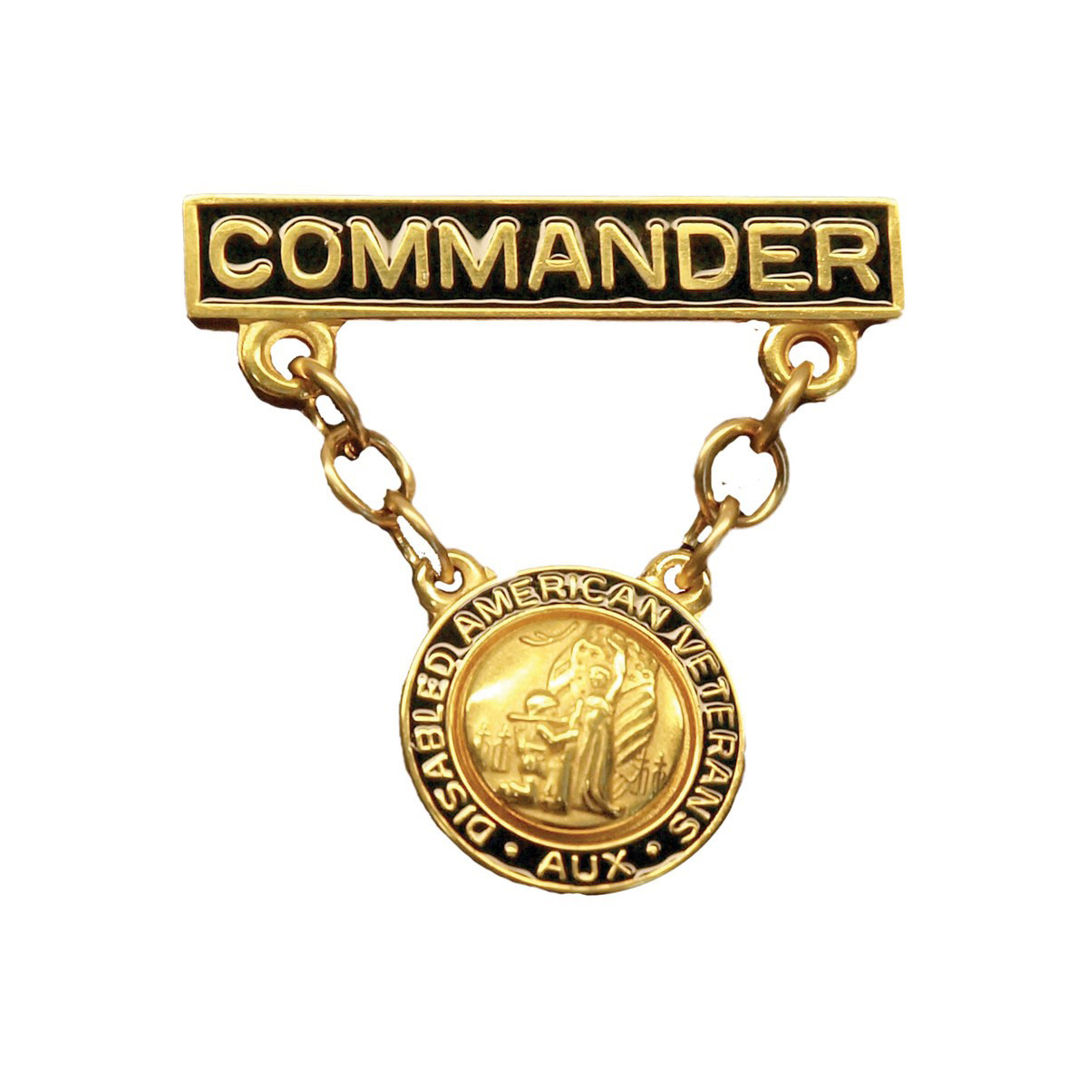 Past State Commander Pin - Auxiliary Pin - DAV