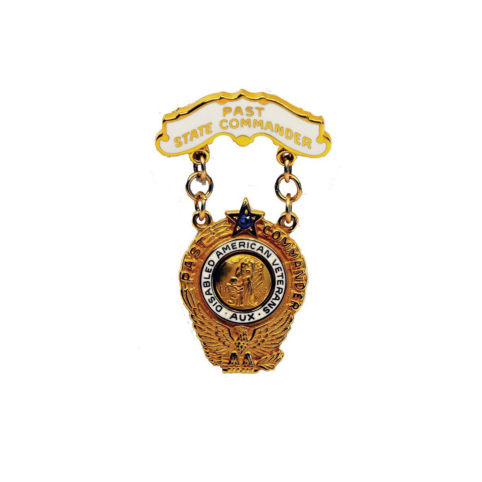 Past State Commander Pin - Auxiliary Pin - DAV