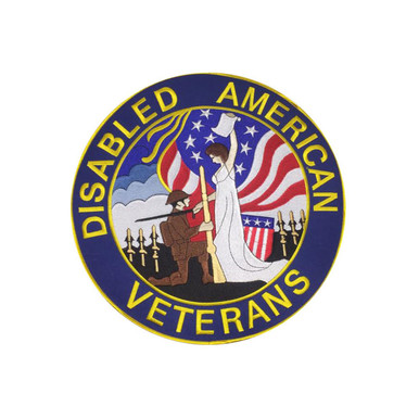 12" DAV Embroidered Emblem - DAV