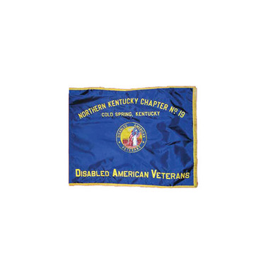 Custom Embroidered Flag - DAV