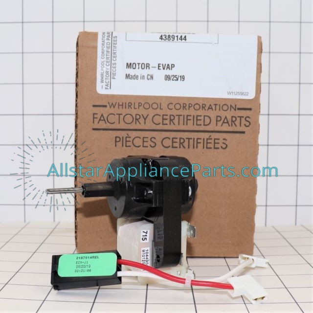 Whirlpool Refrigerator Evaporator Fan Motor 4389144