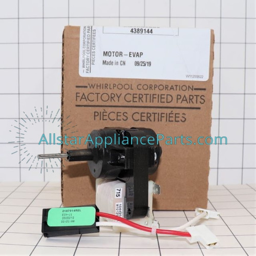 Whirlpool Refrigerator Evaporator Fan Motor 4389144