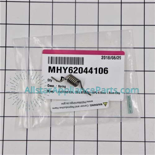LG Refrigerator door mullion spring MHY62044106