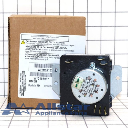 Whirlpool Dryer Timer WPW10185982