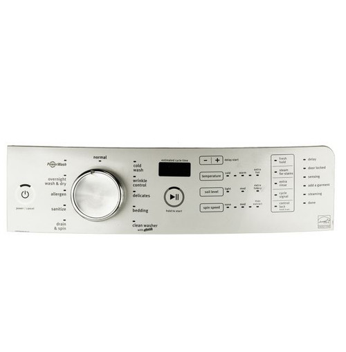 W10748424,W10433043,W10640002,Whirlpool Washing Machine Control Panel