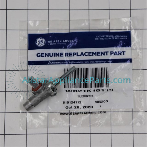 Surface Burner Valve WB21K10119 | Free Shipping