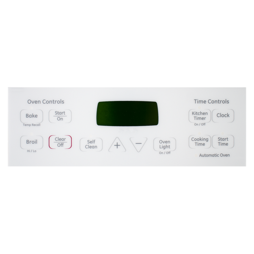 WB27T11006CM Replacement Range Faceplate Overlay (White)