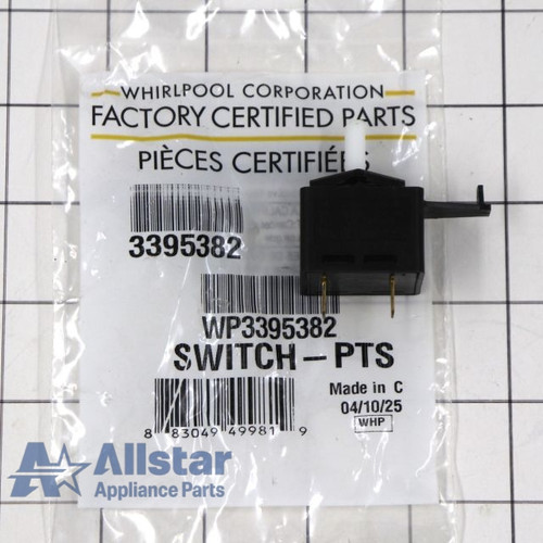 Whirlpool Dryer Push To Start Switch WP3395382