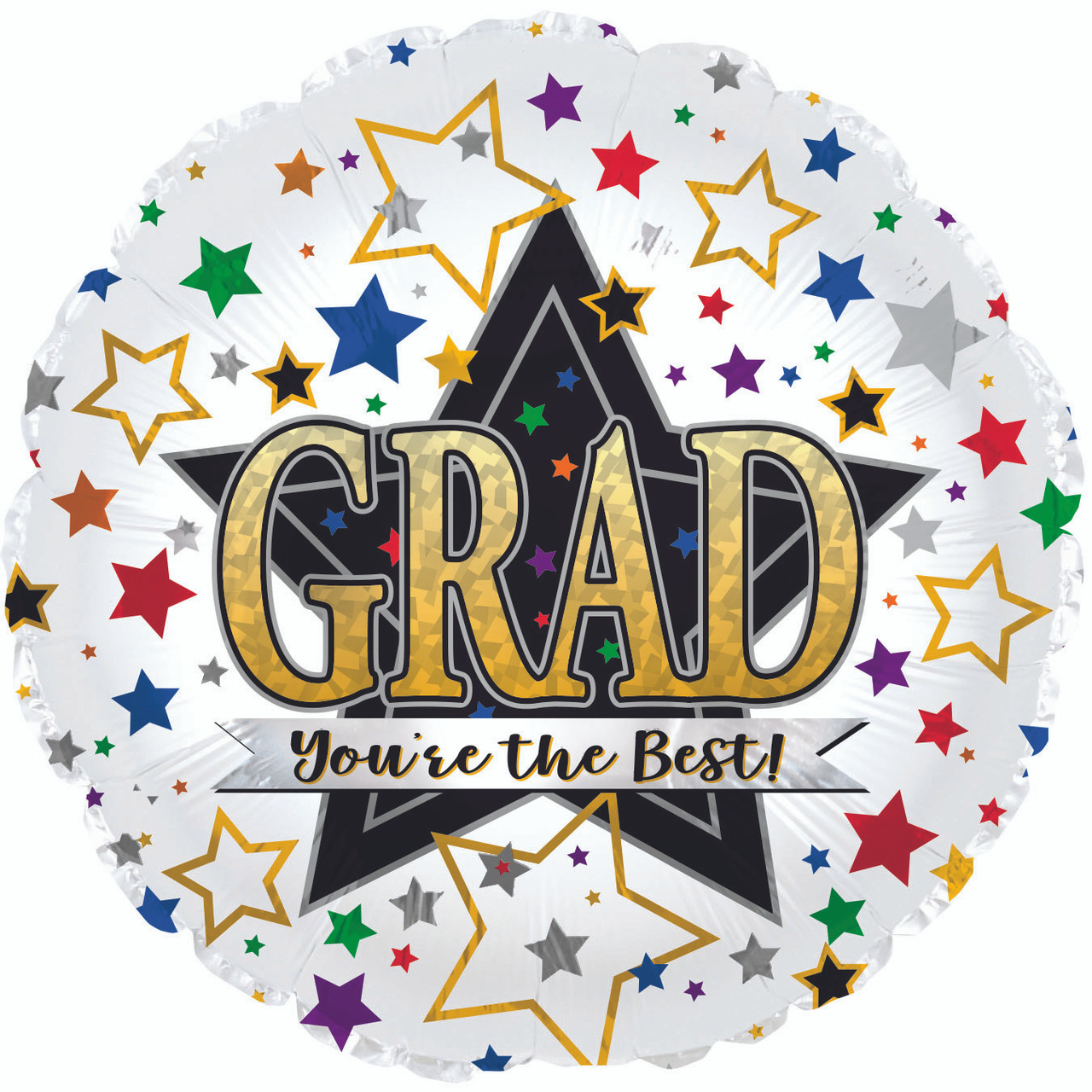 17'' Grad You're The Best Foil Balloons