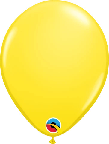 Brighten up your celebration with 100 Round Yellow Latex Balloons - 5 ...