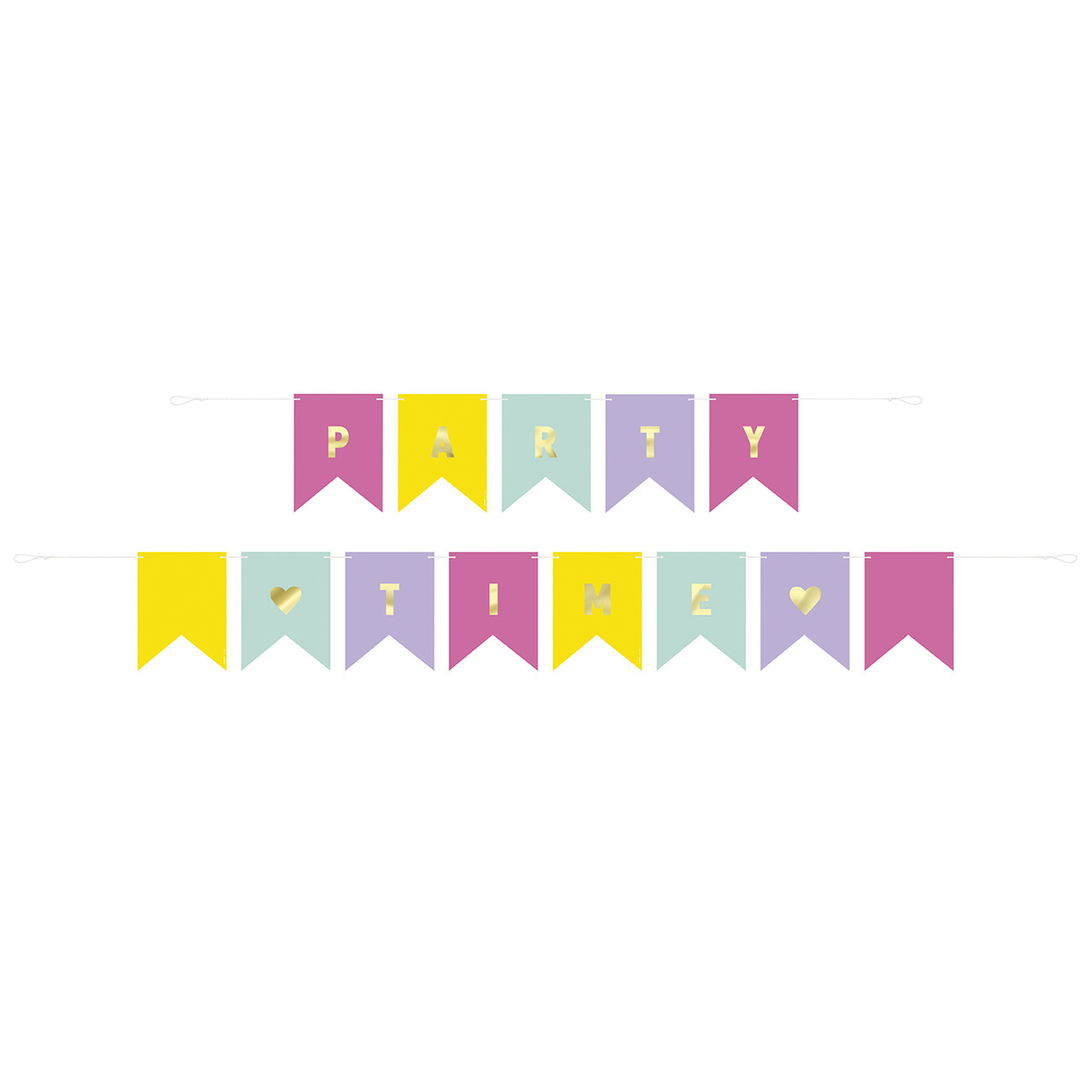 Pastel Personalized Party Banner Kit