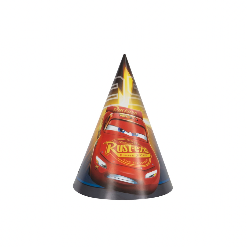 Cars 3 Party Hats – 8ct Racing Birthday Accessories