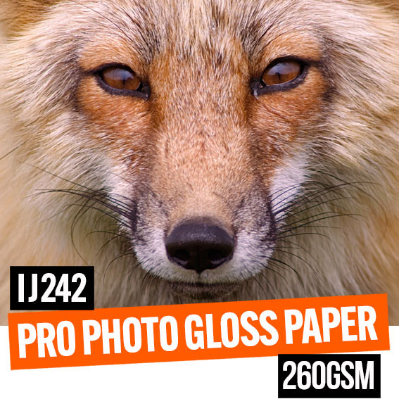 Professional gloss photo paper 260gsm 42" x 30m - 3 inch core