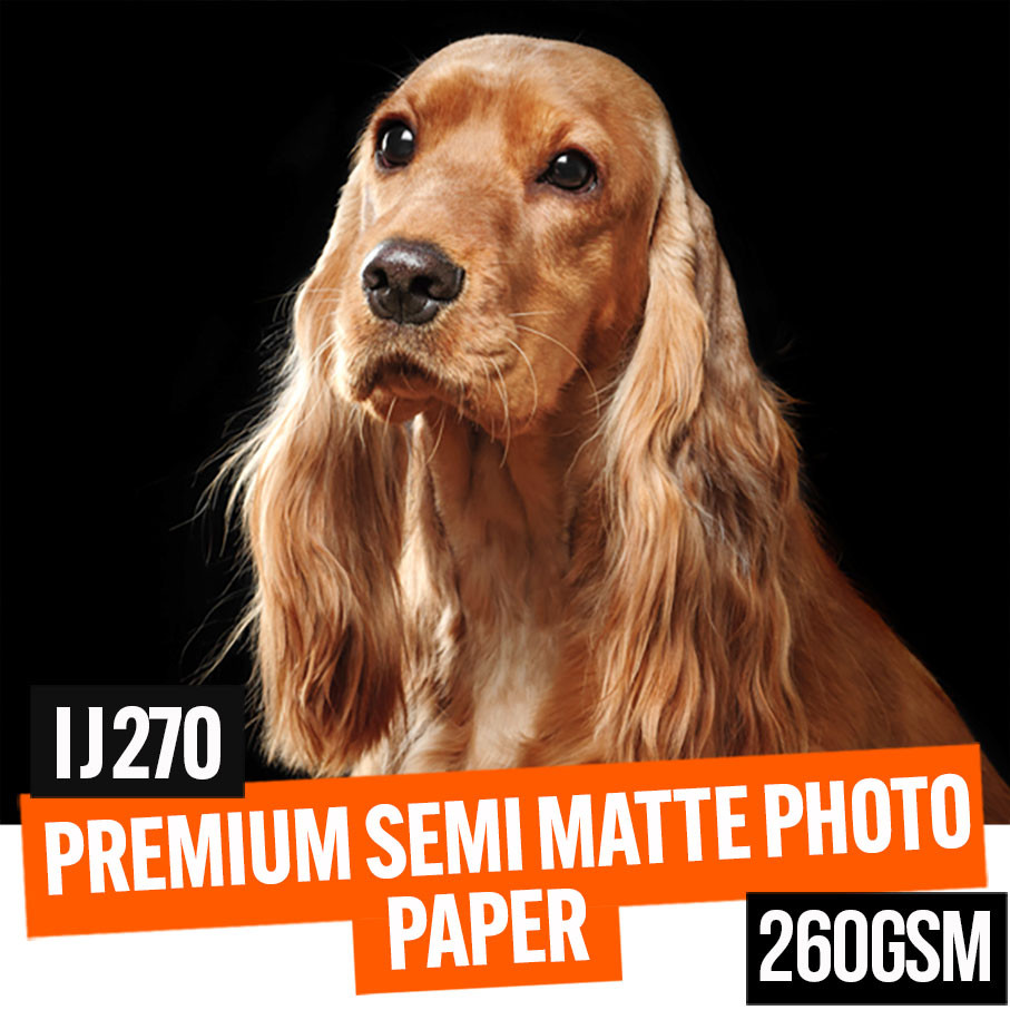 Premium semi matte photo paper 260gsm 17" x 30m - 3" core