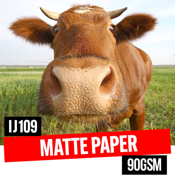 Matte coated PVC free paper 90gsm 36" (914mm) x 45m