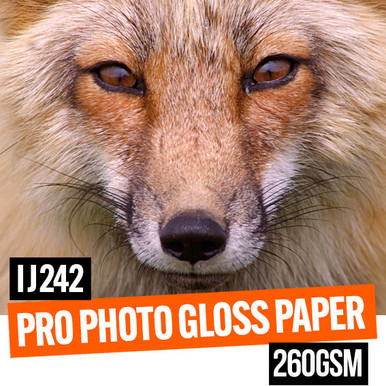 Professional gloss photo paper 260gsm 42" x 30m - 3 inch core.