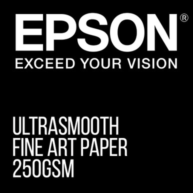 Epson ultra-smooth fine art archival paper 250gsm, 24" x 15m.