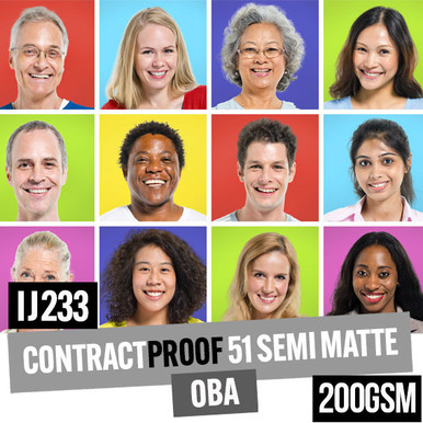 Contract Proof FOGRA 51 standard semi matte OBA 200gsm