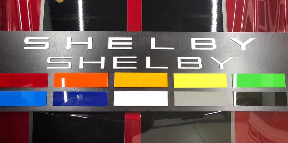 GT350 & GT350R Acrylic Splitter Letters - Carroll Shelby Racing