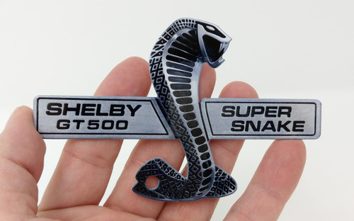 SHELBY COBRA SUPER SNAKE GT500 METAL SIGN - Carroll Shelby Racing