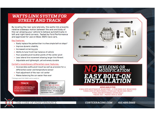 Xtreme-Grip™ Watts Link System, 2005-2014 S197 Mustang, Street ...