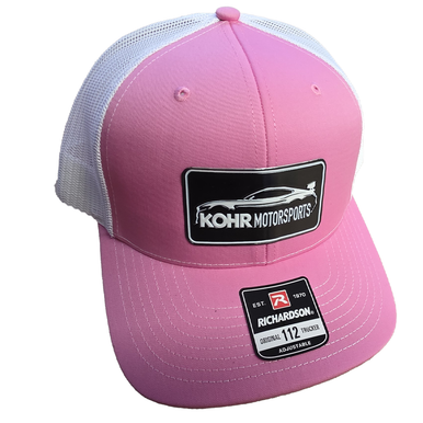 KohR Motorsport Pink and White Trucker Hat