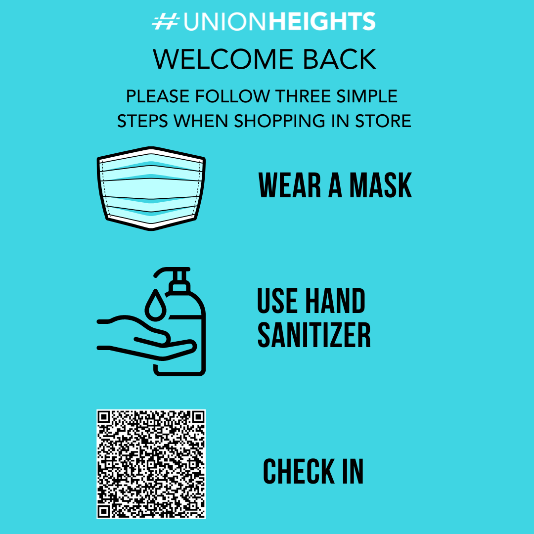 WELCOME BACK IN STORE - SAT 30 OCT - UNION HEIGHTS