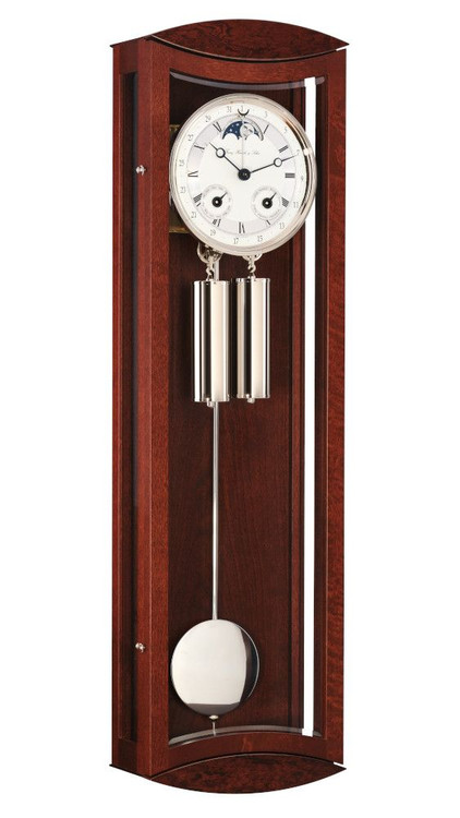 70650-070058 | Hermle Regulator Wall Clock - Mahogany | Glenbryde
