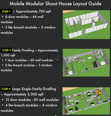 Mobile Modular Shoot House CQB-1