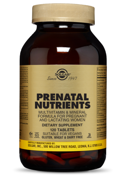 Solgar Prenatal Nutrients Tablets - 120 - 123vitaminC.com