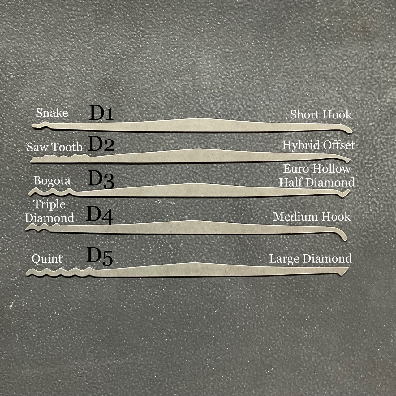 Long Handle Comb Picks 3pk (SS-CMB-3)