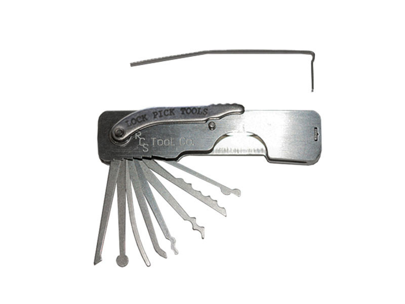 Folding lock pick sets