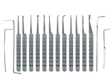 16 Piece Laminated Ripple Handle Lock Pick Set - Southern Specialties