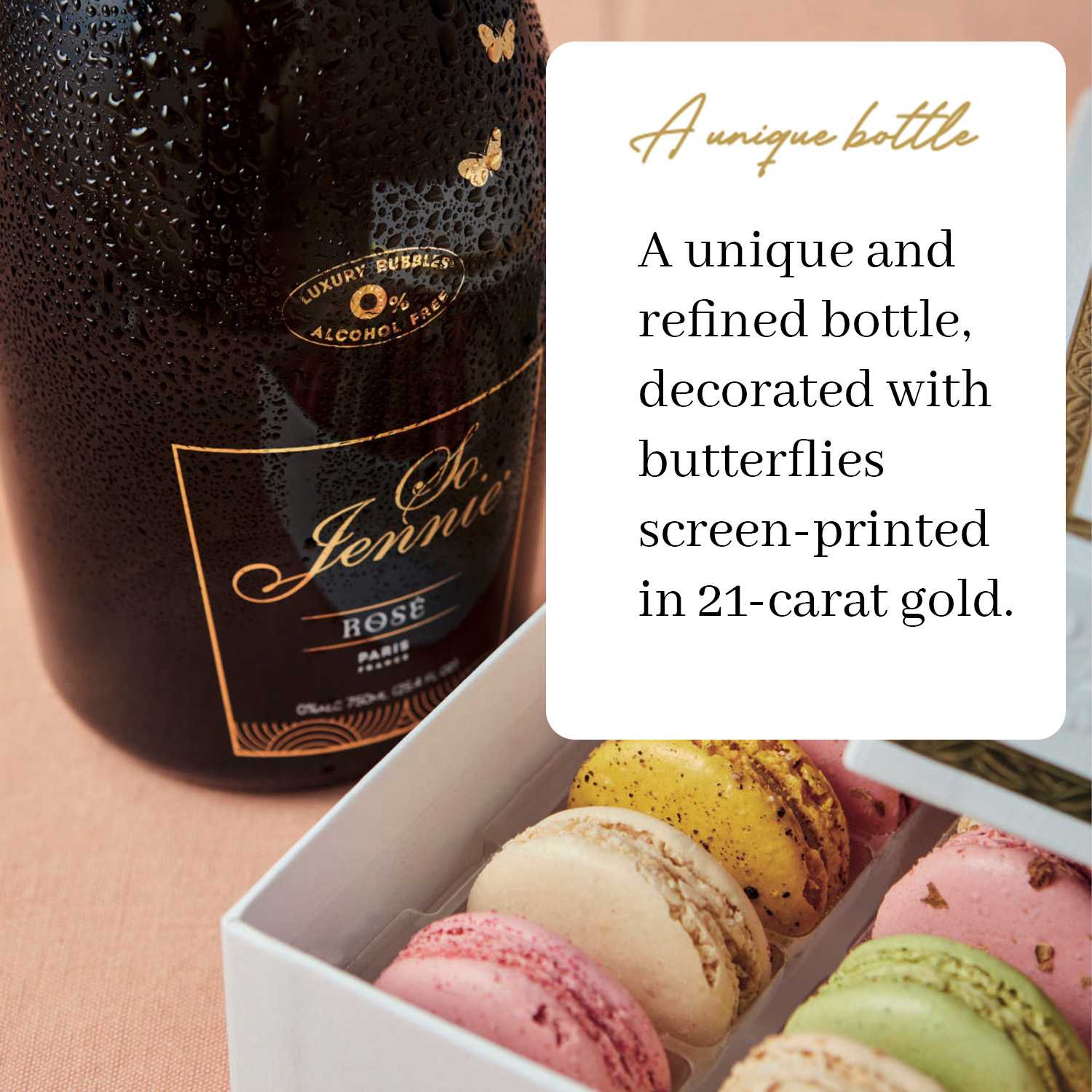 So Jennie Paris Rose Luxury Bubbles Non Alcoholic Wine | 0.0% ABV