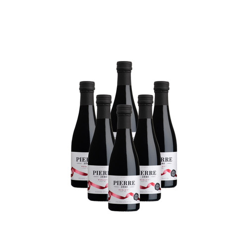Pierre Zero Merlot Non Alcoholic Wine – 6 Pack, 0.0% ABV