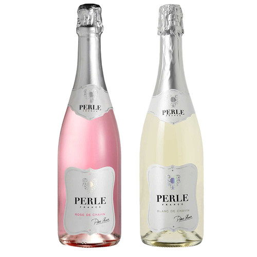Perle Rose & Blanc Non Alcoholic Wine | 0.0% ABV, 2 Pack, $25