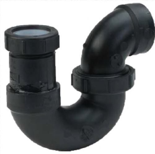 ABS P-Trap with 1/2" - 1/4 "Union Joint 1-1/2" - H & S Mobile Home Supplies