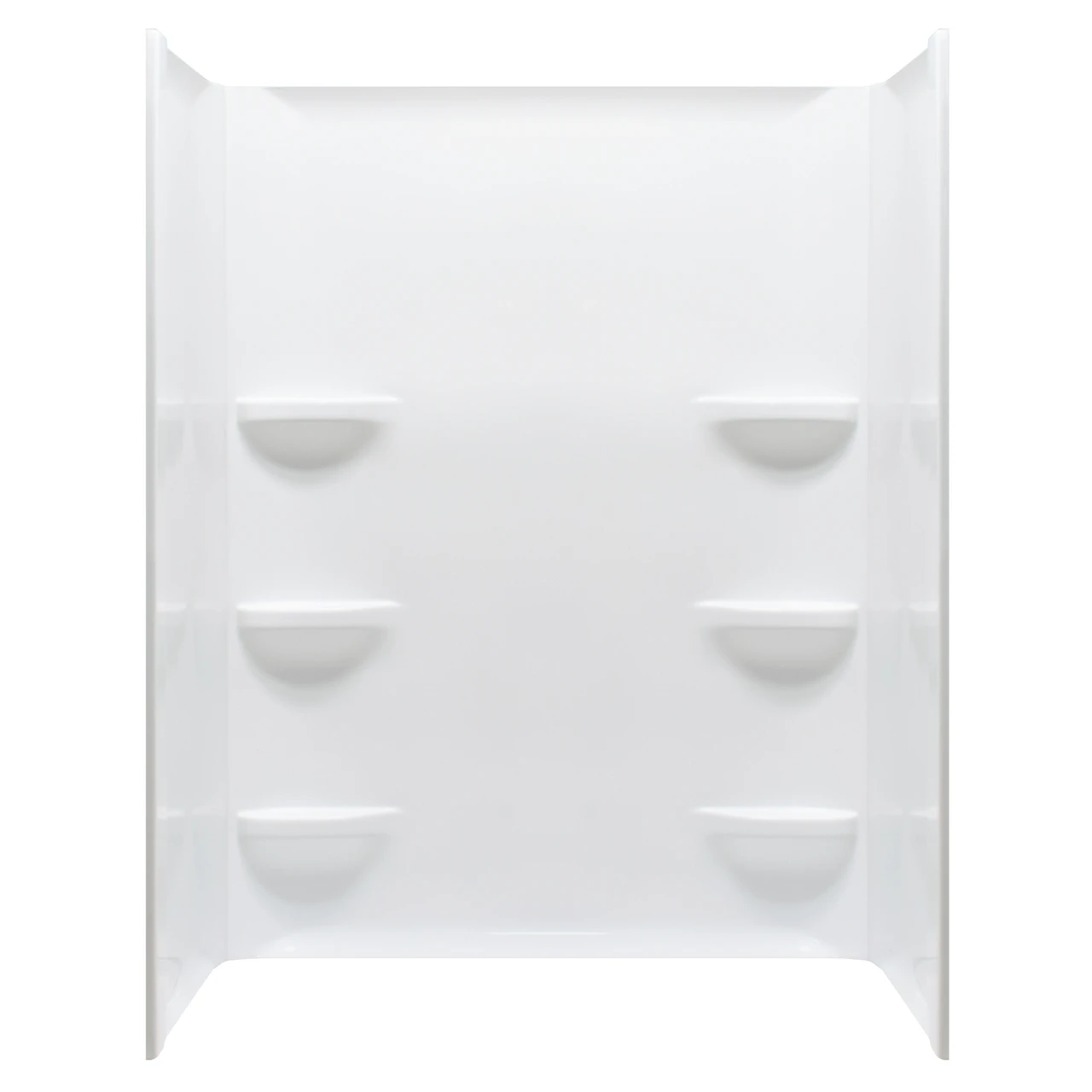 Lyons Mobile Home White Fiberglass Shower Wall For 54" x 27" Shower Pan ...