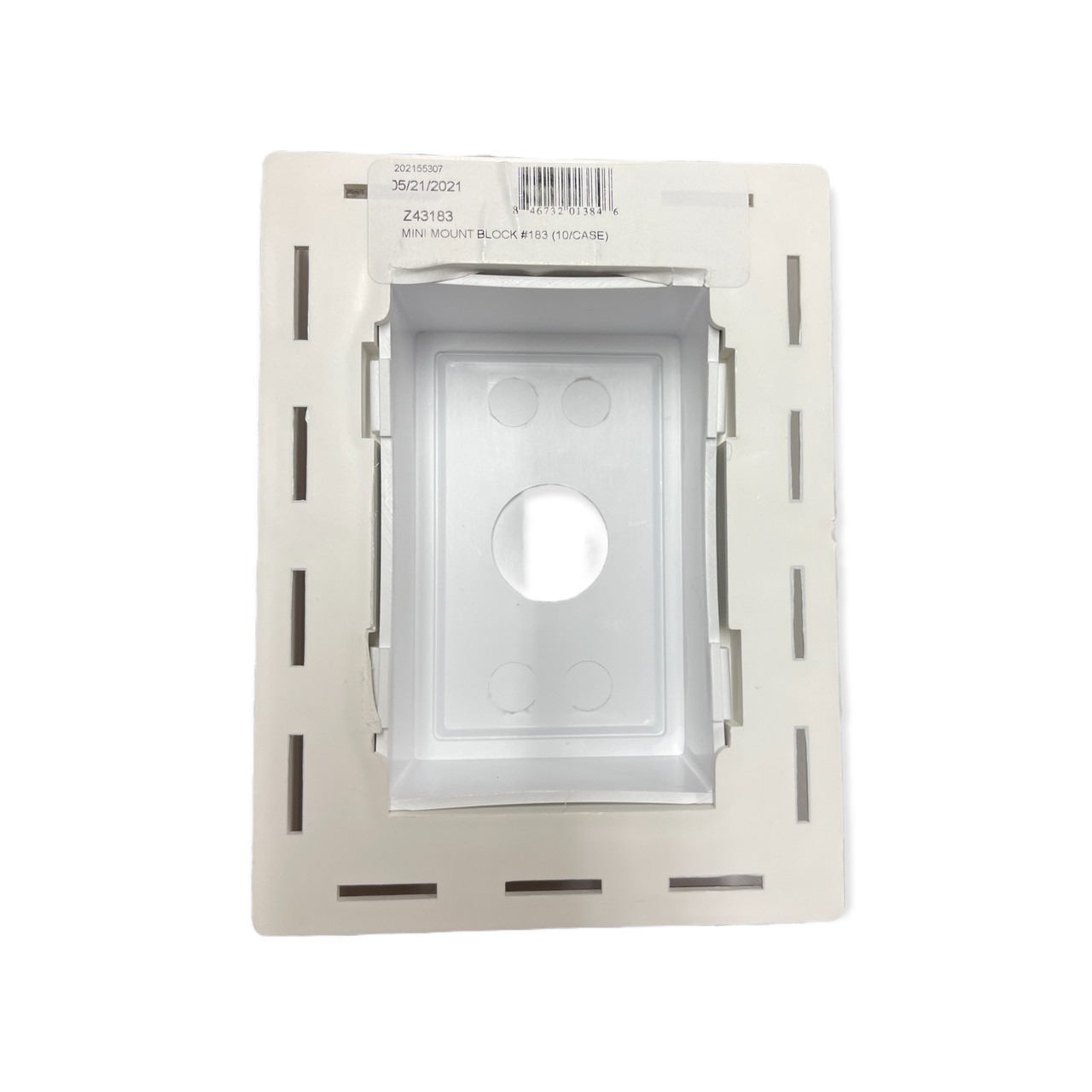 Vinyl White Mini Split Mounting Block - H & S Mobile Home Supplies