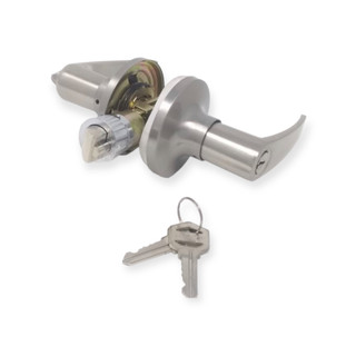 Mobile Home Lever Exterior Entry Lock, Stainless Steel - H & S Mobile ...