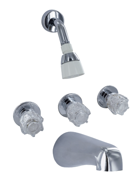 Phoenix Faucets Mobile Home 3 Valve Tub & Shower Diverter with Shower ...