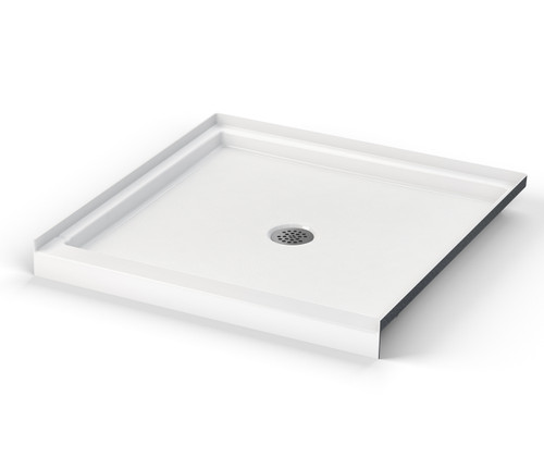 Lyons 36" x 36" White Fiberglass Shower Pan - H & S Mobile Home Supplies