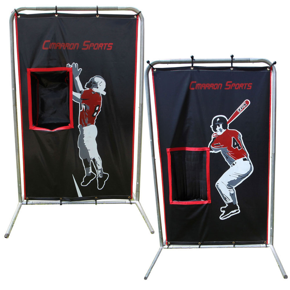 Batting Cage Backstop 4x6 Vinyl with 2-Sport Catcher