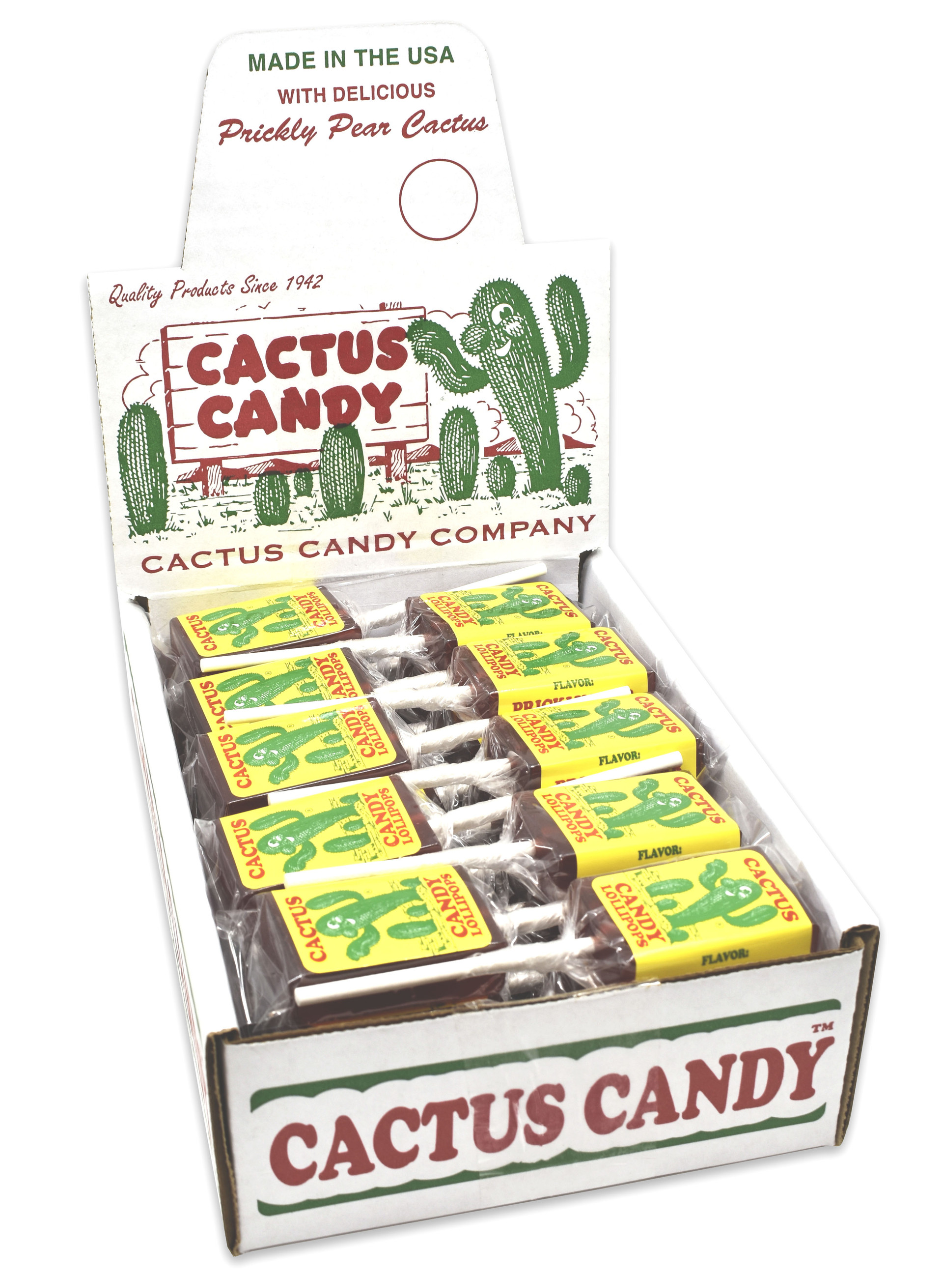 Cactus Candy™ Lollipop RED - Amelio C Enterprises, Inc