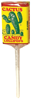 Cactus Candy™ Lollipop RED - Amelio C Enterprises, Inc